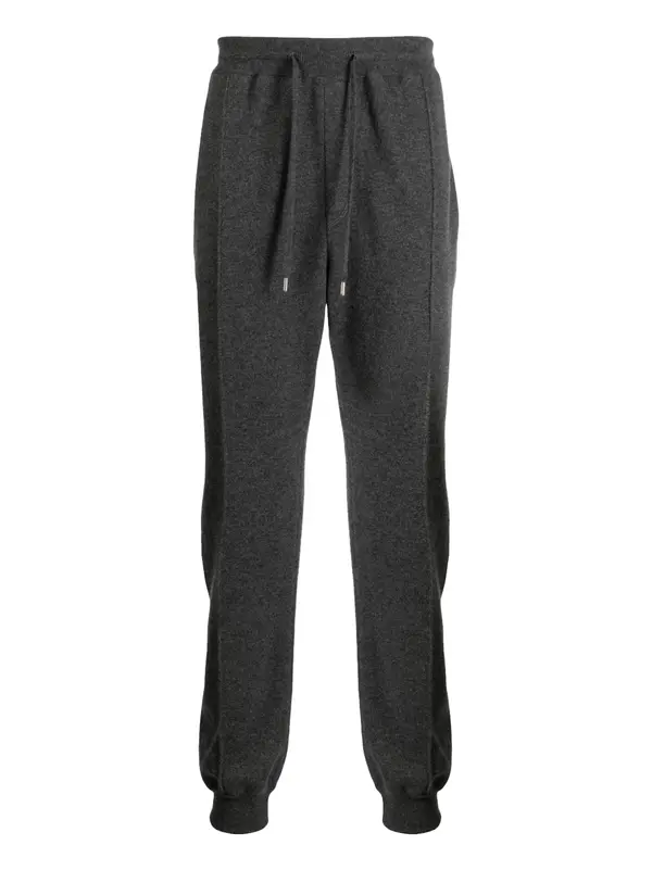 Dunhill Drawstring Cashmere Blend Track Pants - Grey