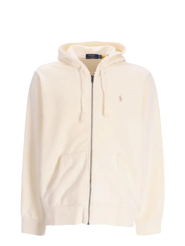 Polo Ralph Lauren Logo-embroidered Cotton Zip-up Jacket - White