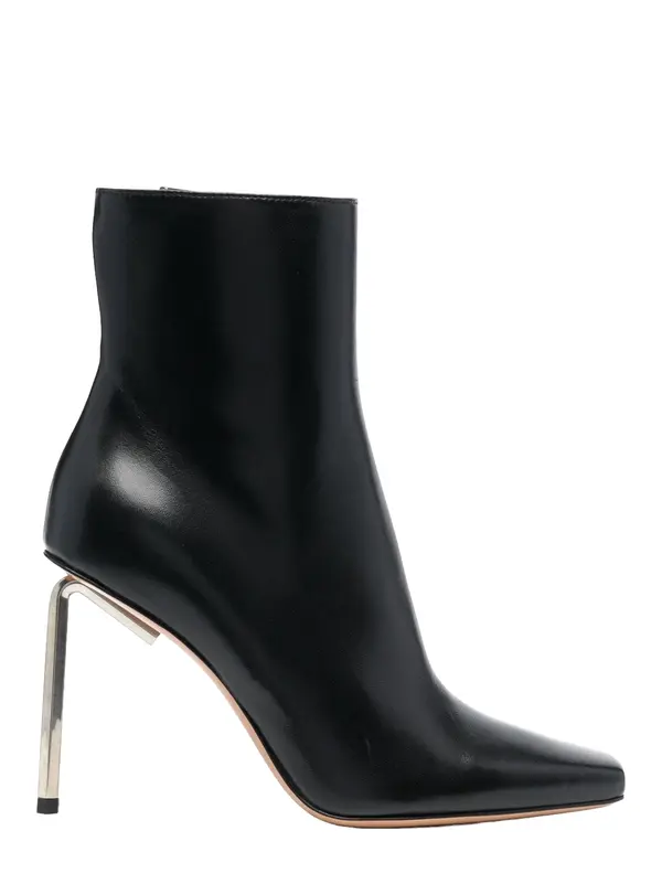 Off-White Allen 100mm Leather Ankle Boots - Black