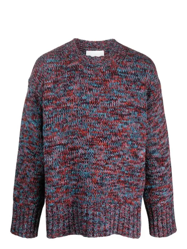 JIL SANDER Crew-neck Wool Jumper - Blue