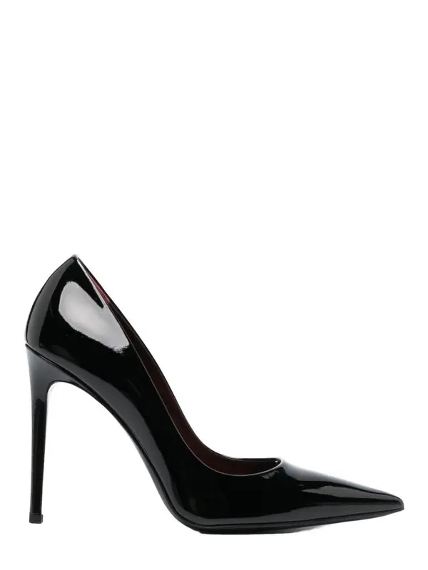 Paris Texas 105mm Pointed-toe Leather Pumps - Black
