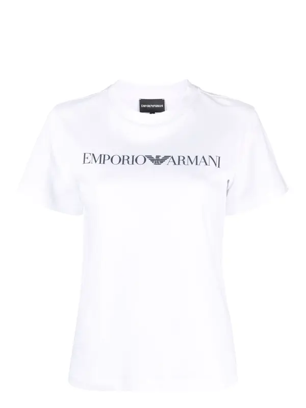 Emporio Armani Logo-print Short-sleeve T-shirt - White
