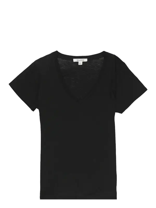 NILI LOTAN Carol V-neck T-shirt - Black
