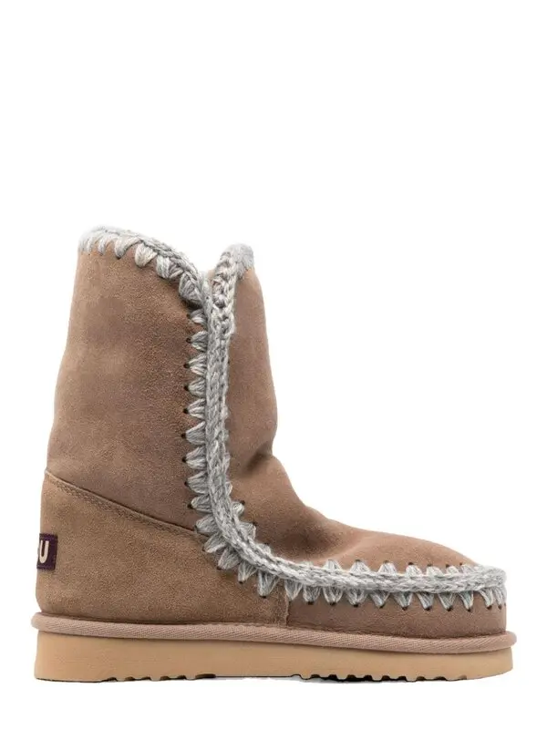 Mou 24 Leather Ankle Boots - Brown
