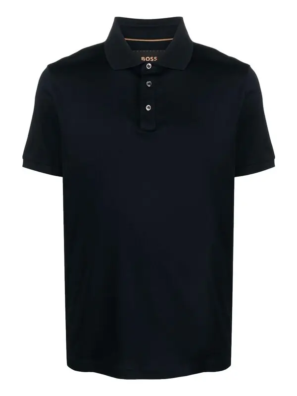 BOSS Slim-cut Cotton Polo Shirt - Blue