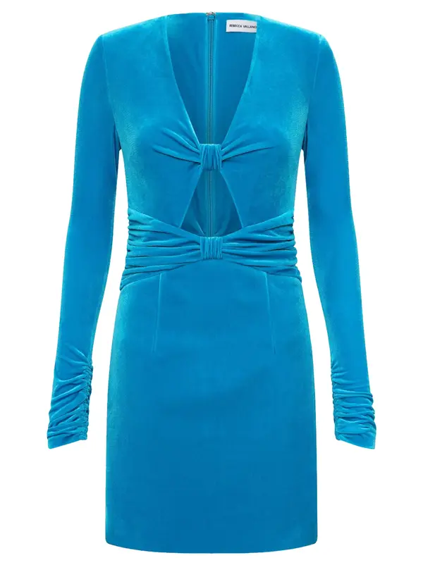 Rebecca Vallance Bernadette Cut-out Mini Dress - Blue