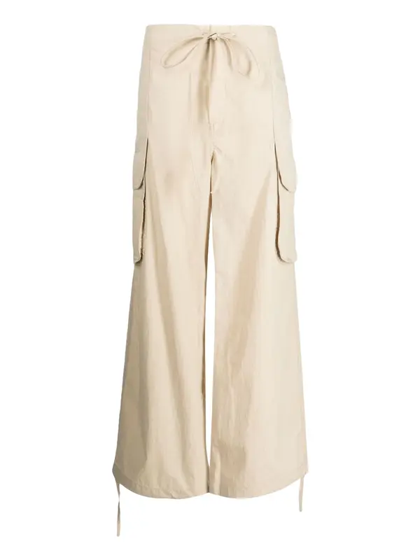 REJINA PYO Vietta Wide-leg Cargo Trousers - Brown