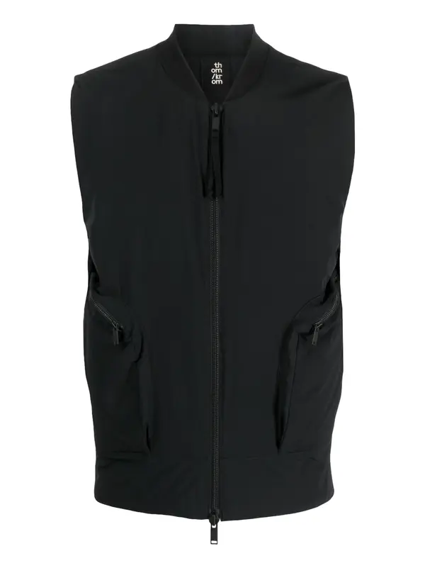 THOM KROM Zip-up Padded Gilet - Black