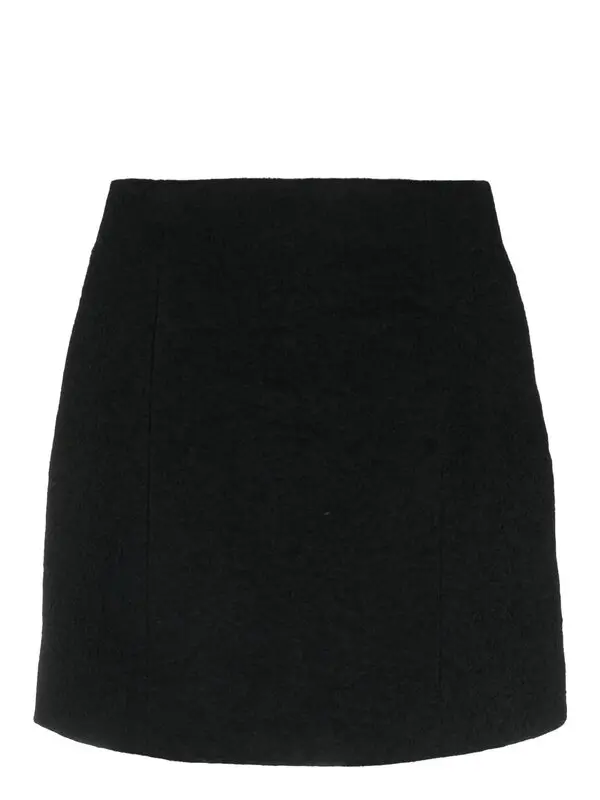PATOU High-waisted A-line Miniskirt - Black