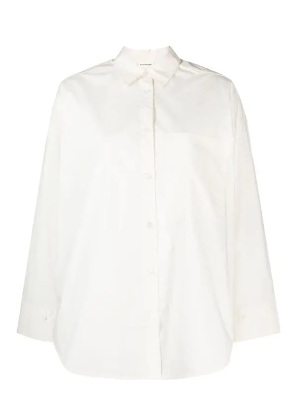 BY MALENE BIRGER Derris Organic Cotton Shirt - Neutrals