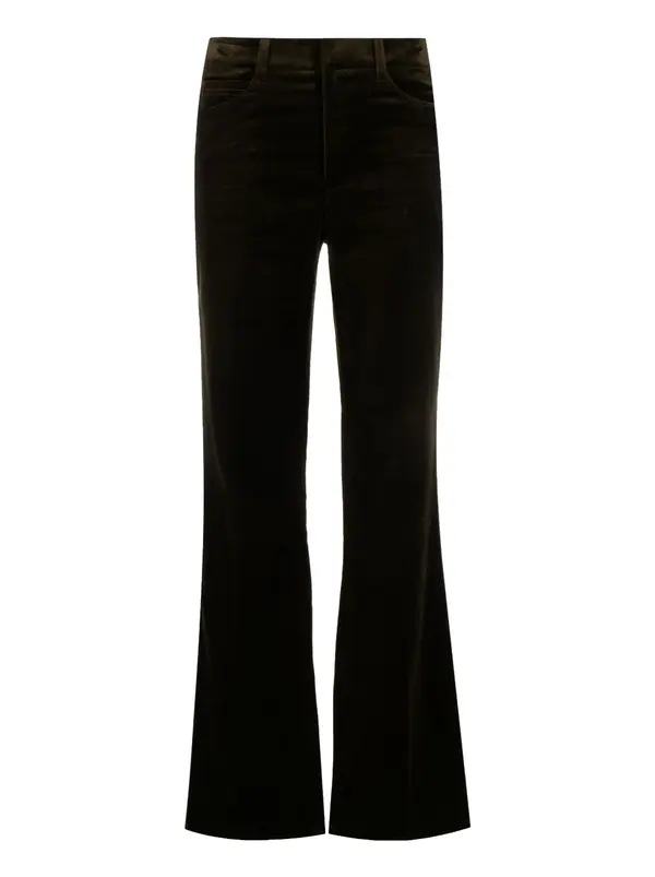 Zadig&Voltaire Pistol Flared Velvet Trousers - Green