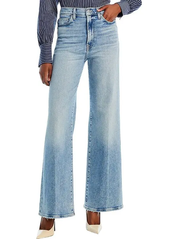 7 For All Mankind Ultra High-rise Jo Wide-leg Jeans - Must