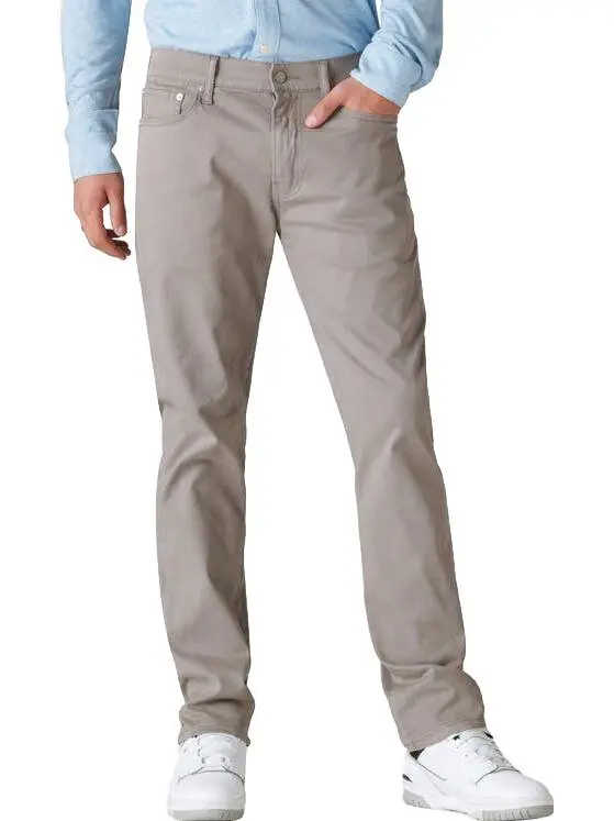 Lucky Brand 410 Athletic Stretch Cotton Five Pocket Pants - Brushed Nickel