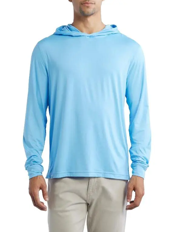 Johnnie-o Talon Prep-formance Long Sleeve Hooded T-shirt - Maliblu