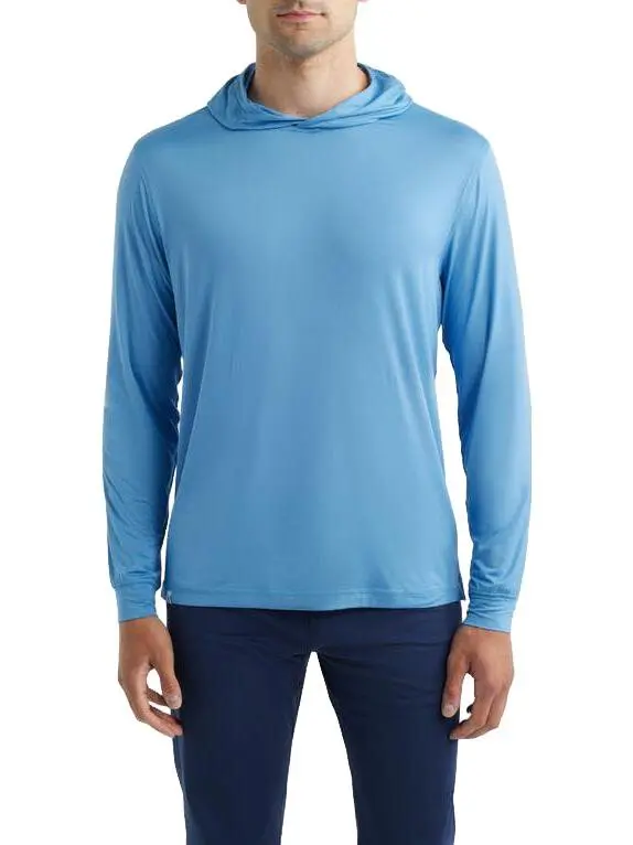 Johnnie-o Talon Prep-formance Long Sleeve Hooded T-shirt - Sailor