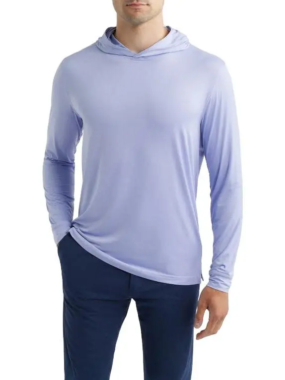 Johnnie-o Talon Prep-formance Long Sleeve Hooded T-shirt - Viola