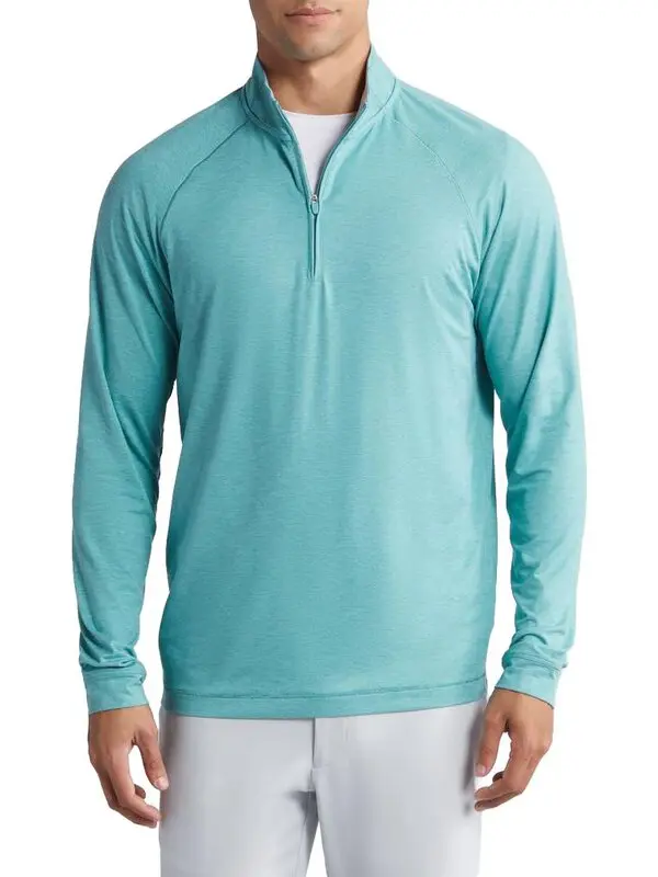 Johnnie-o Freeborne Prep-formance Quarter Zip Pullover - Green Grass