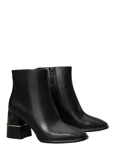 Tory Burch Leather Ankle Bootie - Perfect Black