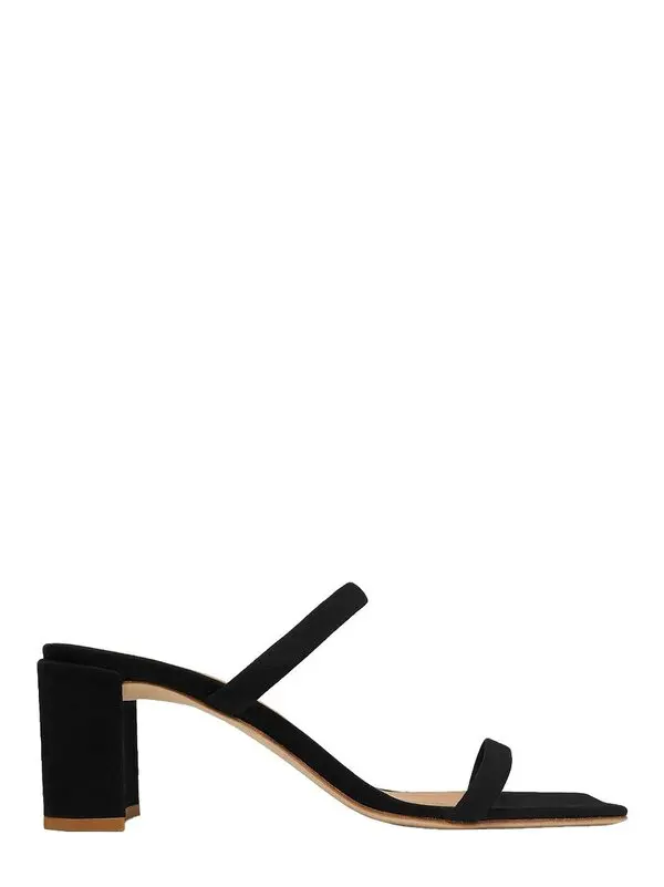 By Far Tanya Suede Mules - Black