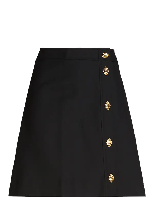 GANNI Canvas Mini Skirt - Black