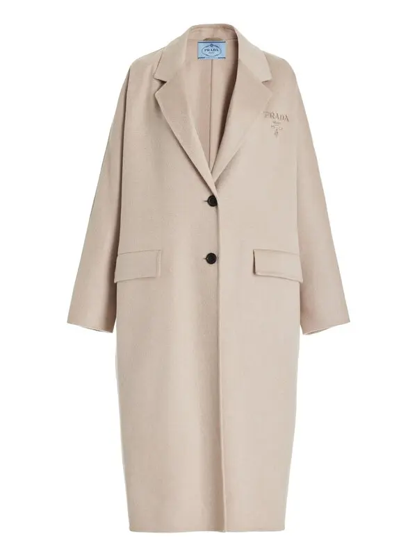 Prada Cashmere Coat - Neutral