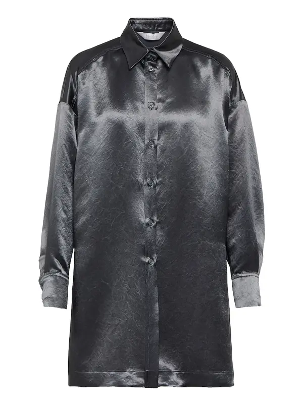 Max Mara Bacio Satin Shirt - Grey
