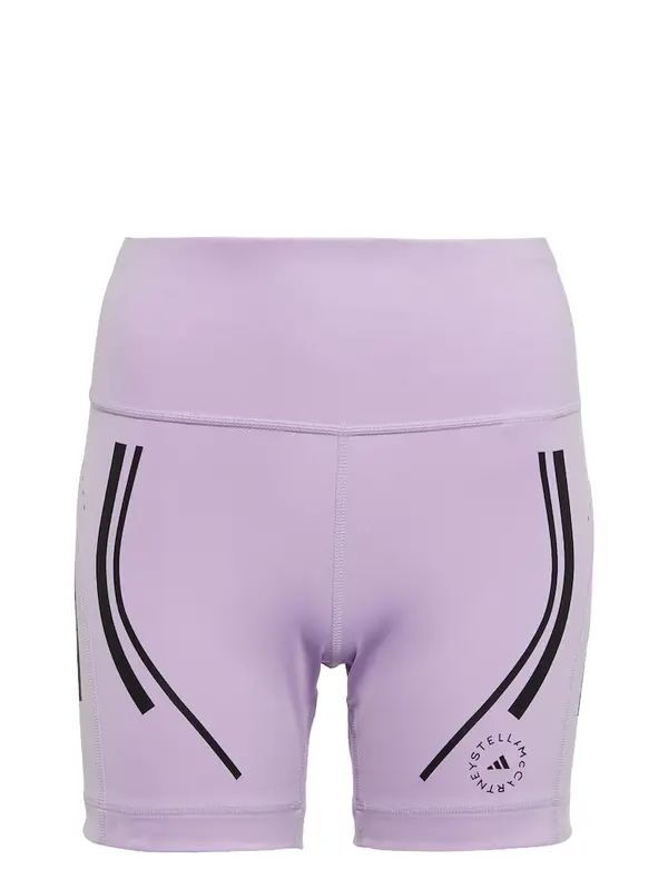 Adidas By Stella McCartney Truepace High-rise Biker Shorts - Purple