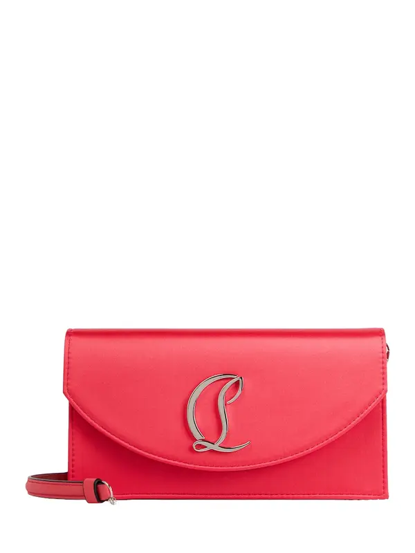 CHRISTIAN LOUBOUTIN Loubi54 Silk-satin Clutch - Red