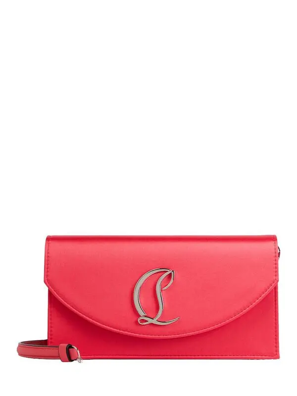 CHRISTIAN LOUBOUTIN Loubi54 Silk-satin Clutch - Red