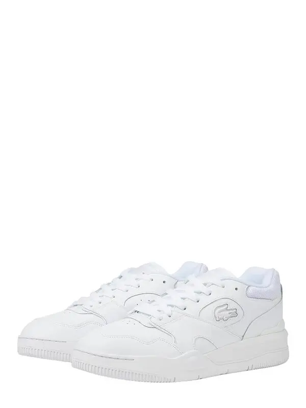 Lacoste Lineshot Leather Lace-up Sneakers - White