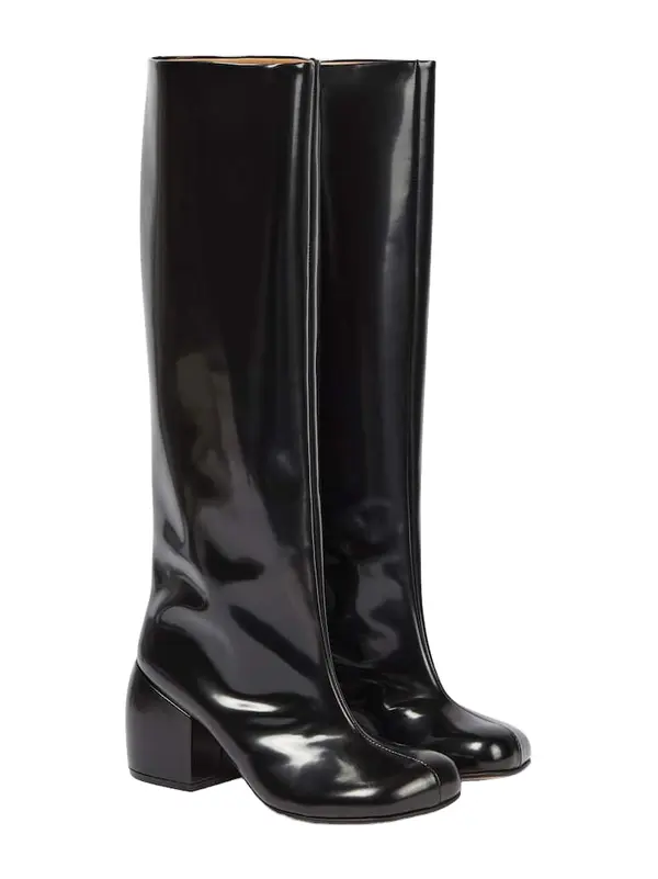 Dries Van Noten Leather Knee-high Boots - Black