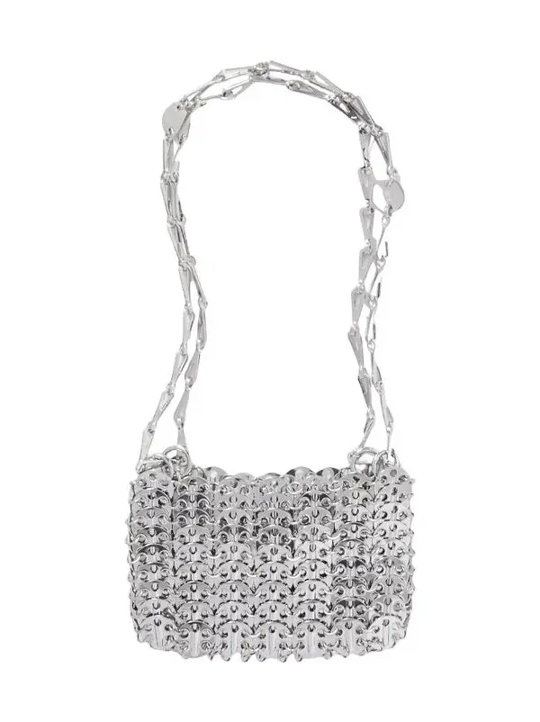 Rabanne 1969 Nano Chainmail Shoulder Bag - Silver