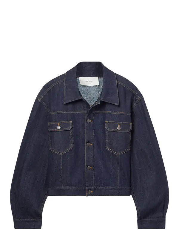THE ROW Ness Oversized Denim Jacket - Blue