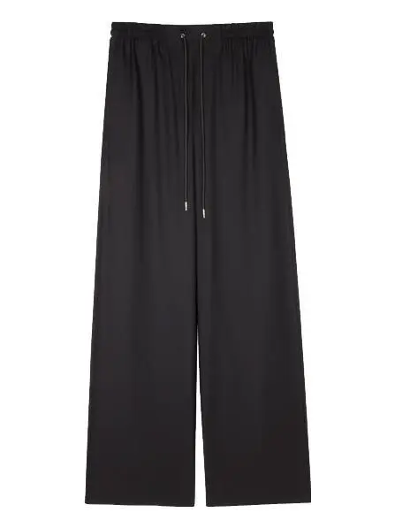 Paul Smith Suit To Travel In Wide Leg Pants - Black