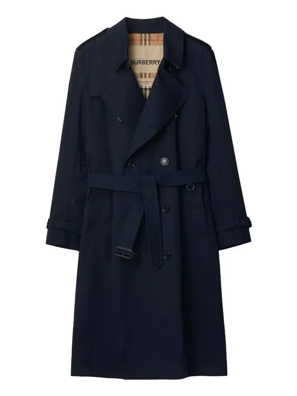 Burberry The Kensington Heritage Trench Coat - Coal Blue