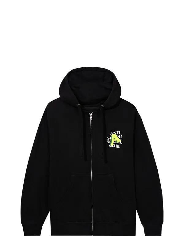 ANTI SOCIAL SOCIAL CLUB A Is For Zip Hoodie - Black