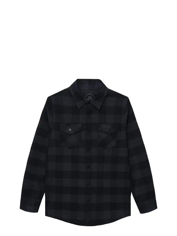 ANTI SOCIAL SOCIAL CLUB Happiest Place On Earth Flannel - Black
