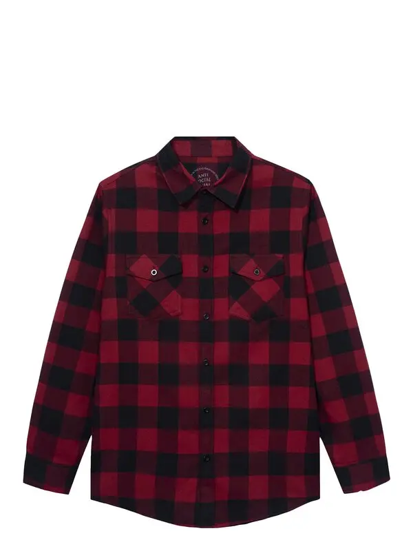 ANTI SOCIAL SOCIAL CLUB Happiest Place On Earth Flannel - Red