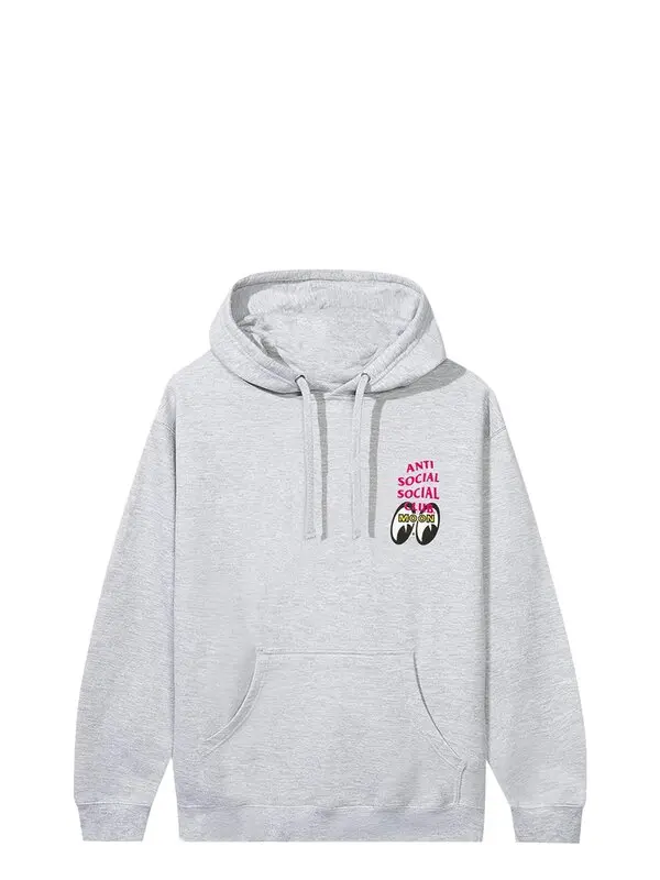ANTI SOCIAL SOCIAL CLUB X Mooneyes Stacked Hoodie - Grey