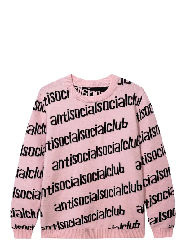 ANTI SOCIAL SOCIAL CLUB In The Loop Knit Crewneck - Pink