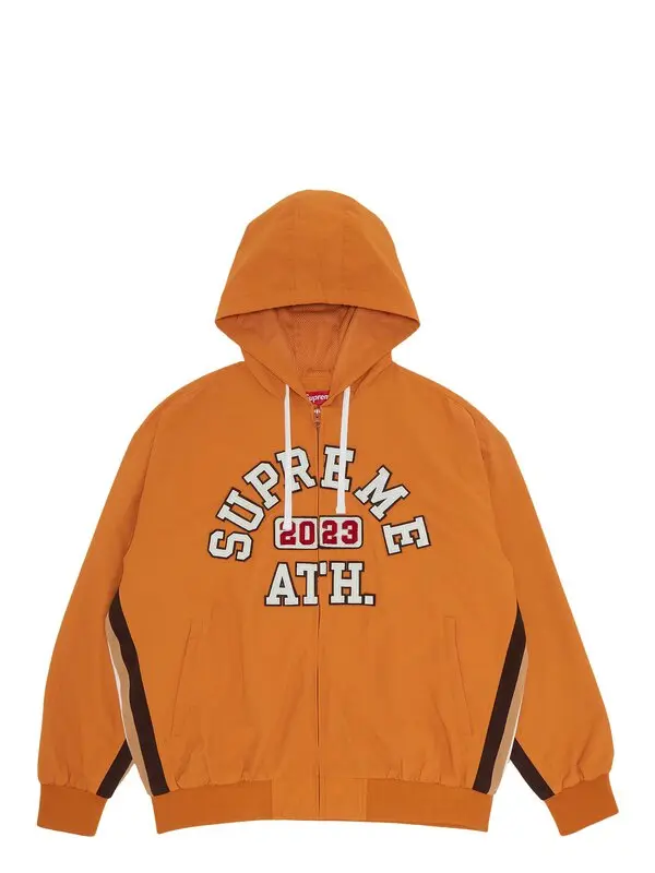 Supreme Appliqué Hooded Track Jacket - Orange