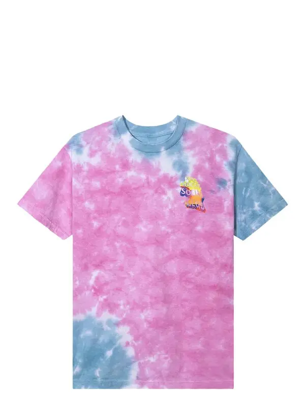ANTI SOCIAL SOCIAL CLUB Entheogen Tie Dye Tee /blue - Pink