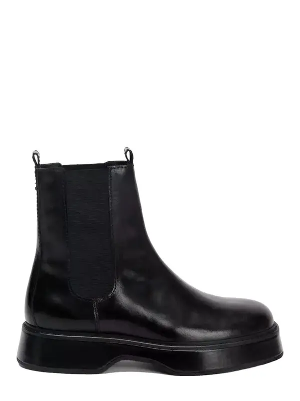Ami Leather Chelsea Boots - Black