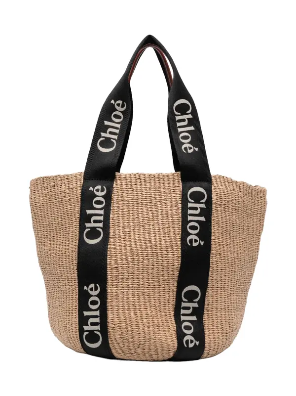 Chloé Large Woody Tote Bag - Neutrals