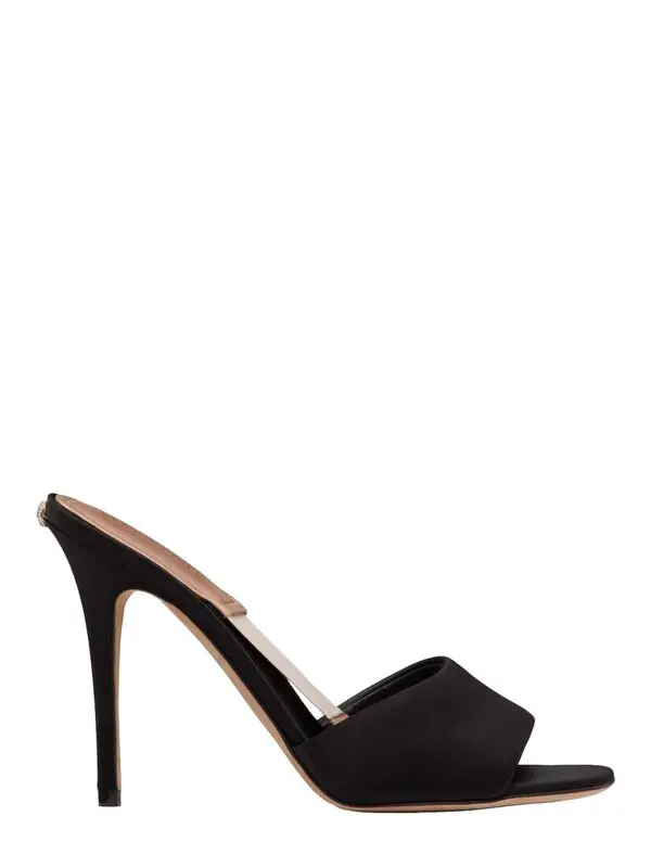Valentino Garavani 105mm Nite-out Satin Sandals - Black