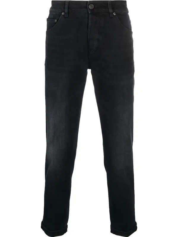 PT TORINO Low-rise Slim-cut Jeans - Black