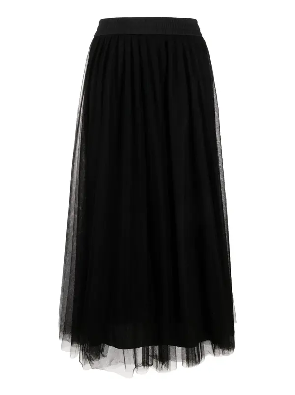 Fabiana Filippi Layered Tulle Skirt - Black