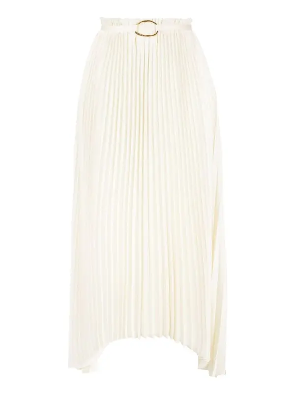 REJINA PYO Dilan Pleated Midi Skirt - White