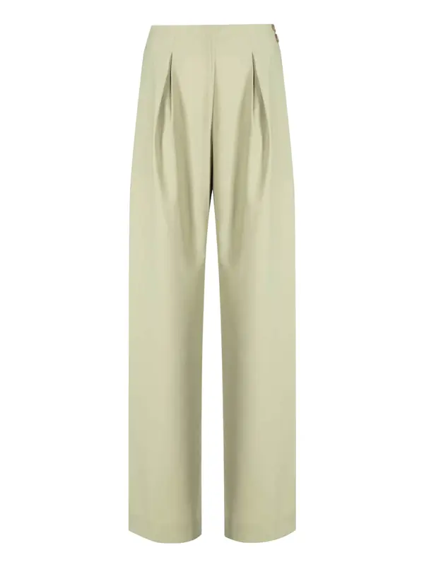 REJINA PYO Reine Pleated Tailored Trousers - Green