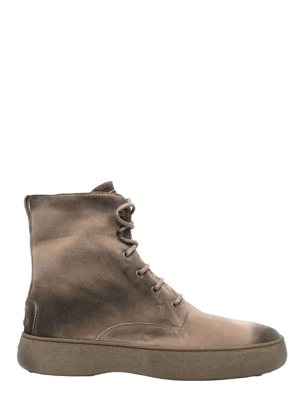 TOD'S Gommino Suede Boots - Neutrals